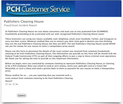How Do I Report a PCH Scam? | PCH Blog