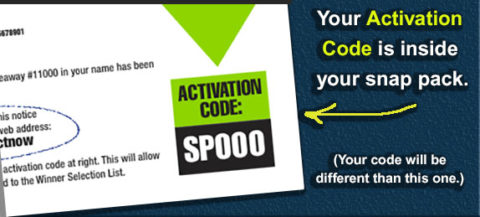 Activate your Activation Code at www.pch.com/actnow to go for a HUGE ...