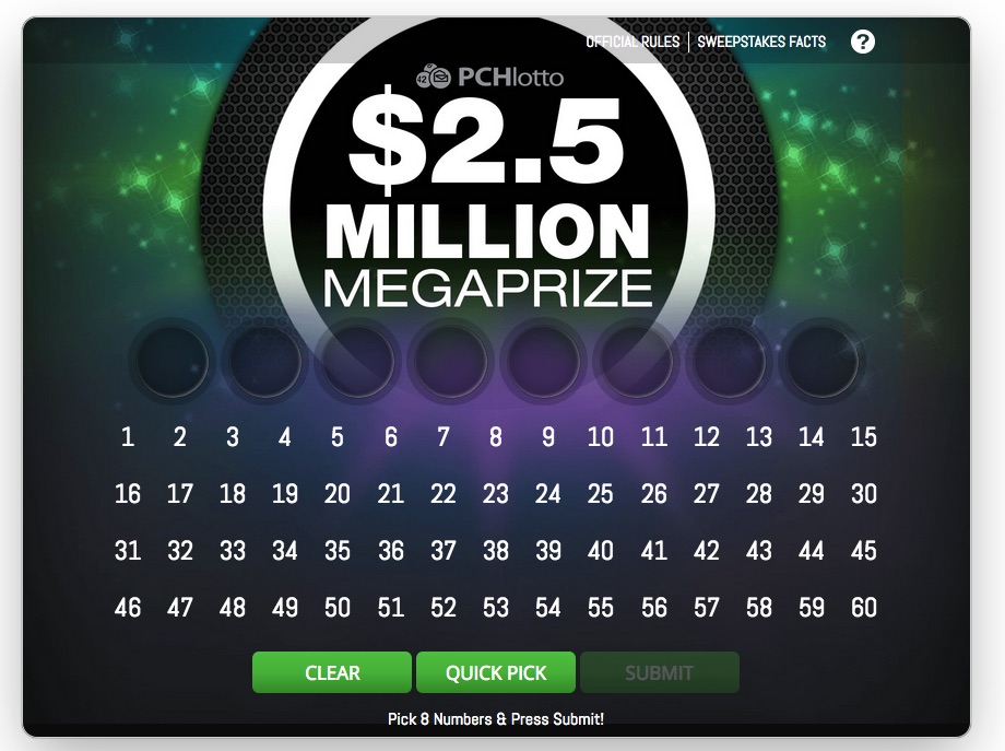 PCHlotto $2.5 Million MEGAPRIZE! | PCH Blog