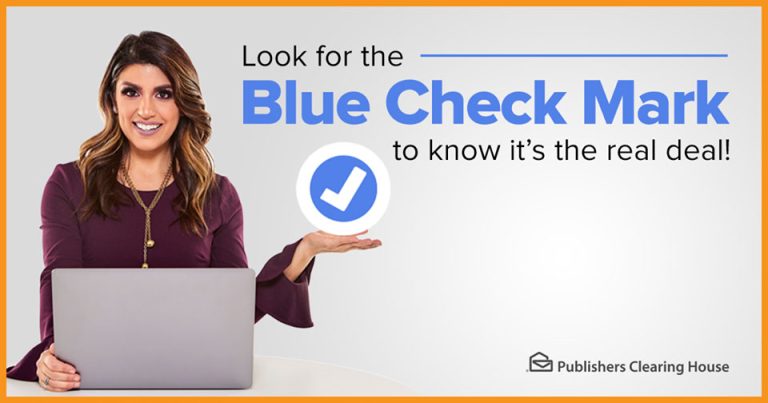 Play It Safe And Look For The Blue Check Mark! | PCH Blog